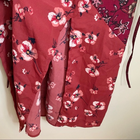 Band of Gypsies | Dresses | Band Of Gypsies Mix Floral Print Midi Dress ...